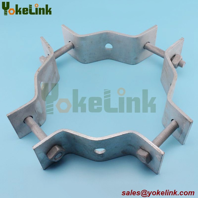 Carbon steel Type RL double offset pole band for poleline hardware