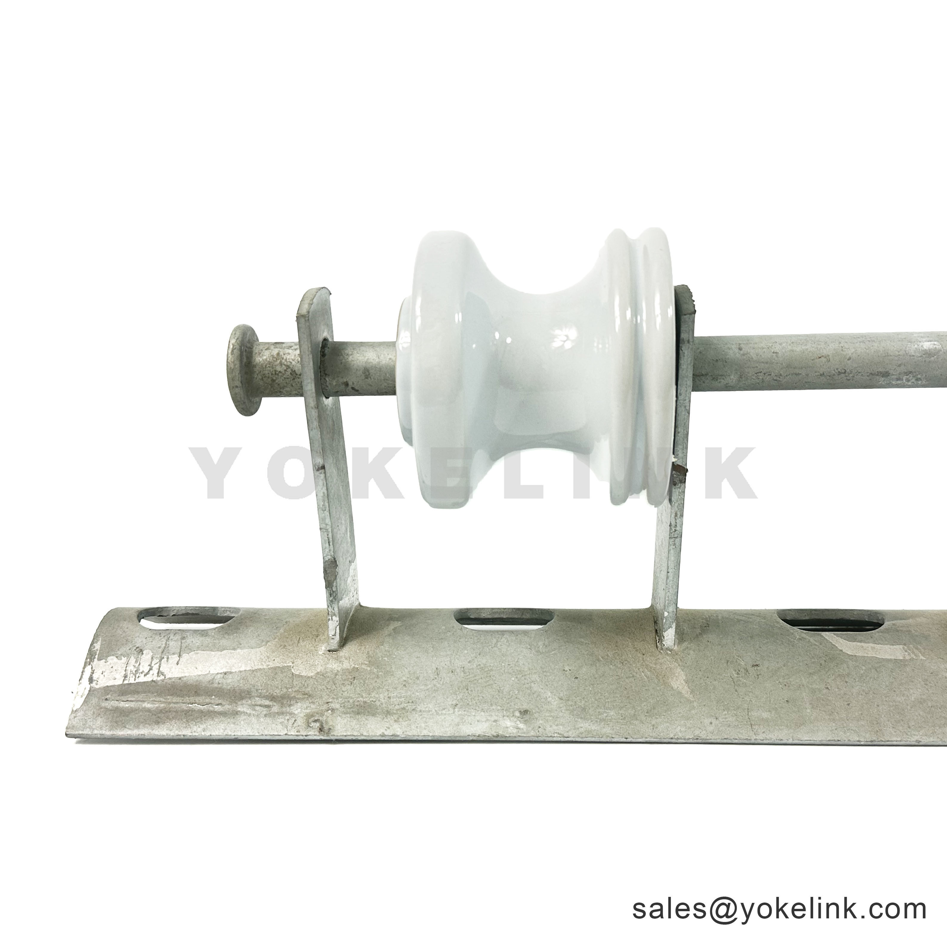 Heavy-Duty 4-Wire Clevis Secondary Rack Single Spool for Pole Line Hardware