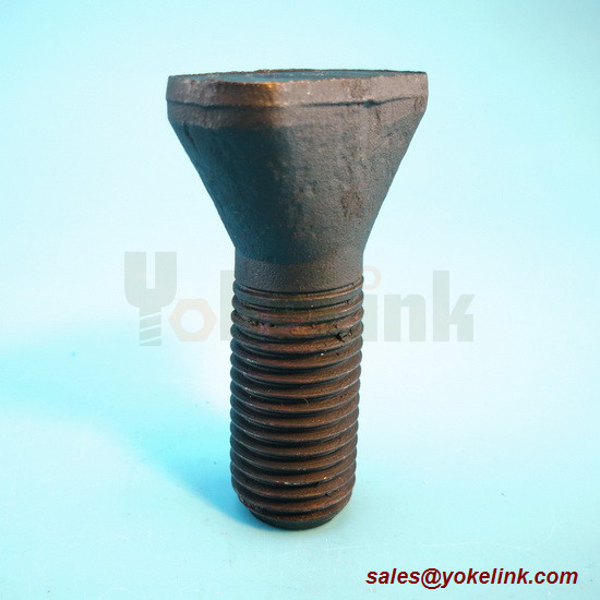 Hot forging black oxide oval head mill liner bolt for mining industry