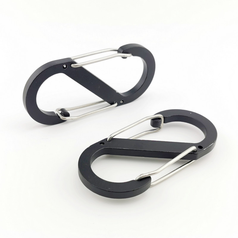 S Biner Stainless Steel Dual Carabiner. S-Biner Slidelock hook