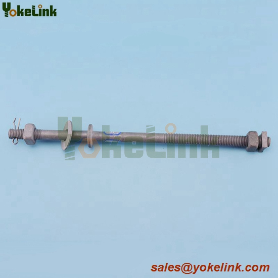 Poleline hardware ANSI135.31 Carbon steel single upset spool bolt