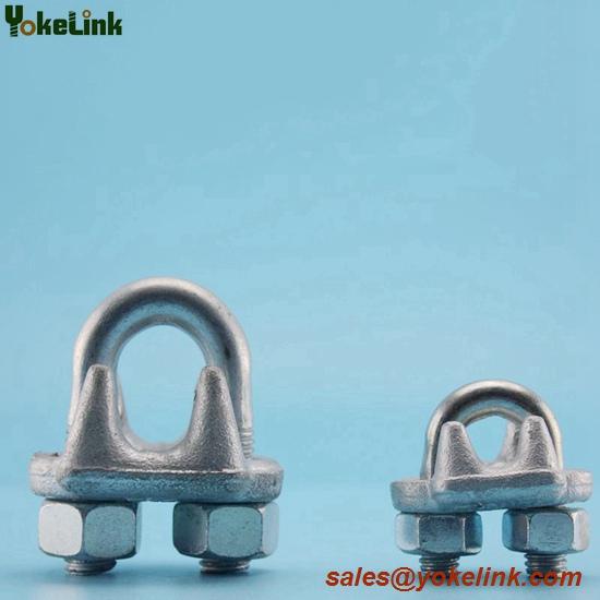 Hot dipped galvanized Guy Clip 3/8 wire rope clip for line fitting