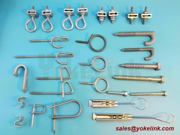 Forged Drive Hook, 7/16 in fetter point thread for line hardware