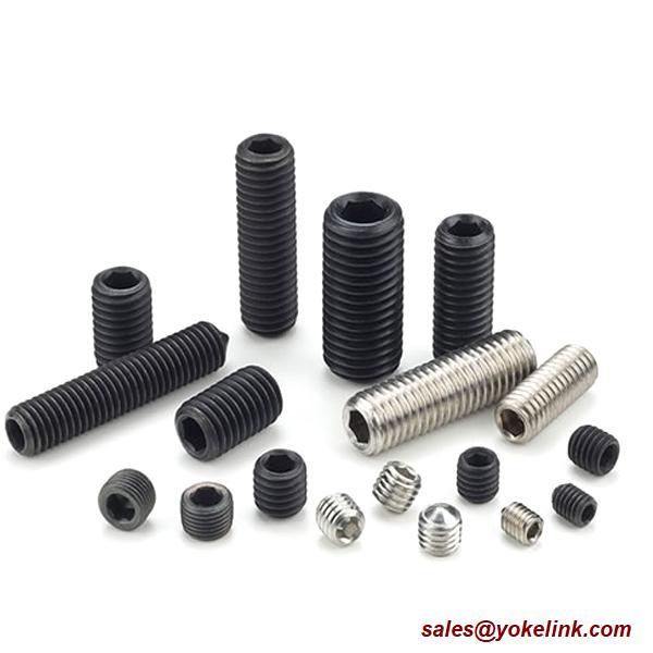 ASME B18.3, DIN 915 Alloy Steel Socket Set screws with Dog Point, Nylok ...