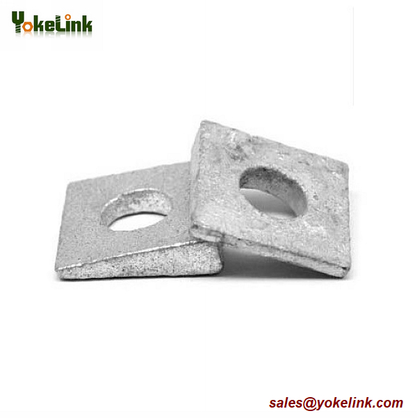 Beveled Square Washers Black Malleable Steel Steel Wedge Washers ...